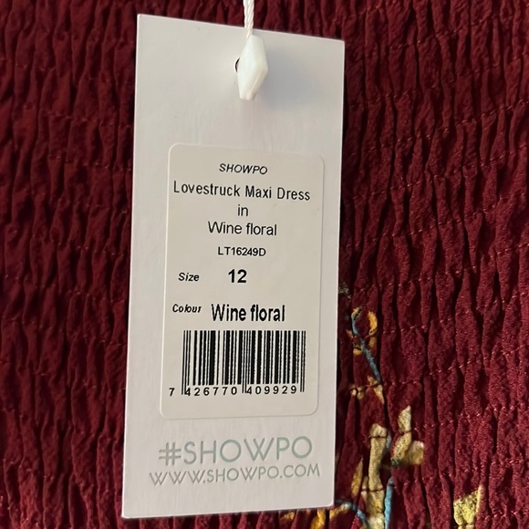 Showpo. | Dresses | Nwt Showpo Lovestruck Bohemian Floral Maxi Size 2 ...